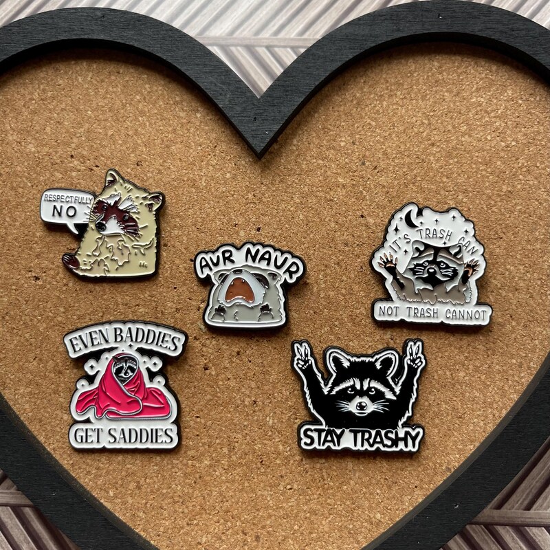 Raccoon Pin - Etsy