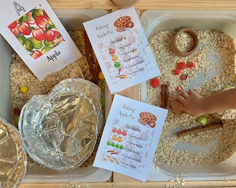 Fall Pie Recipe Pretend Dramatic Play Printable Thanksgiving Autumn ...