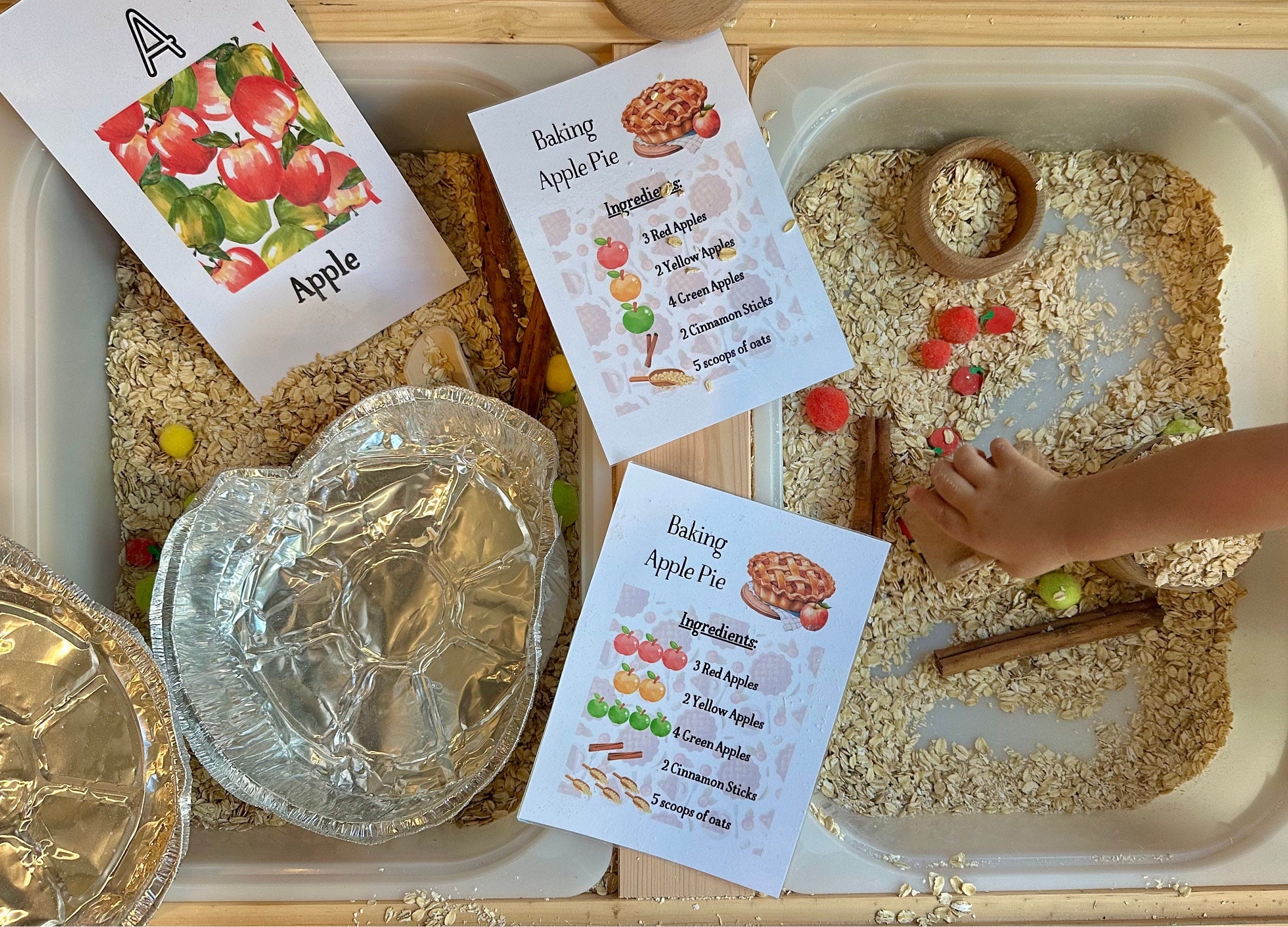 Apple Pie Cards (dramatic Play) - Etsy