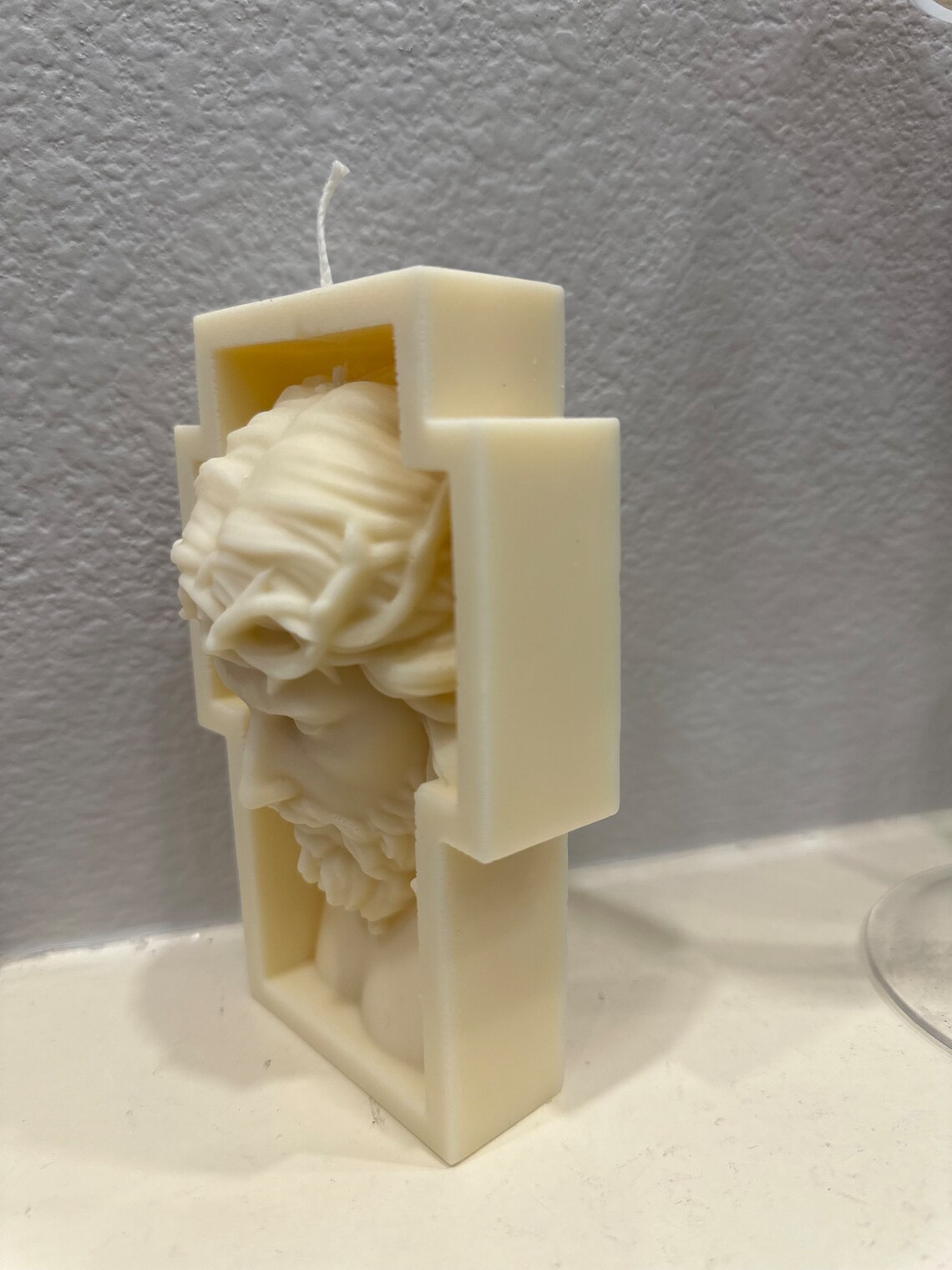 Jesus Crucifixion Candle - Etsy