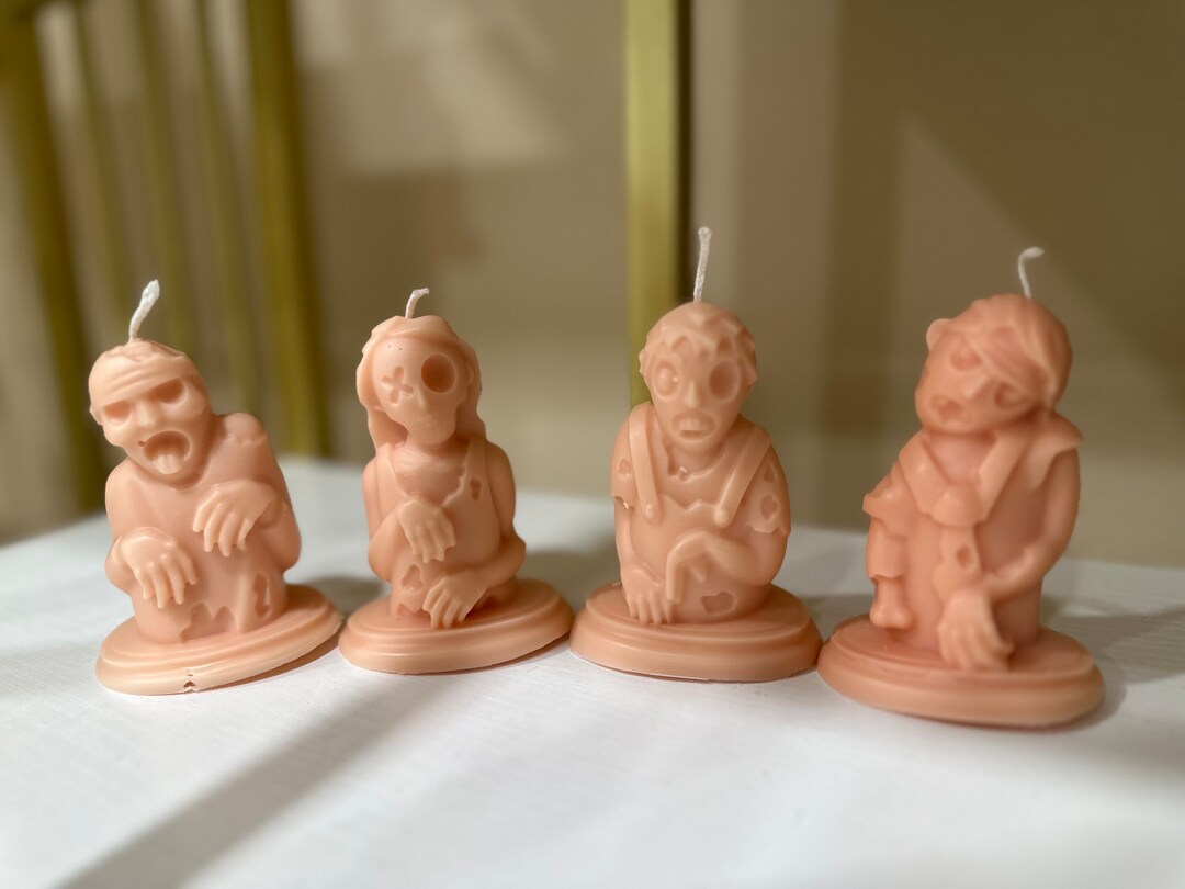 4 Horror Zombie Candles - Etsy