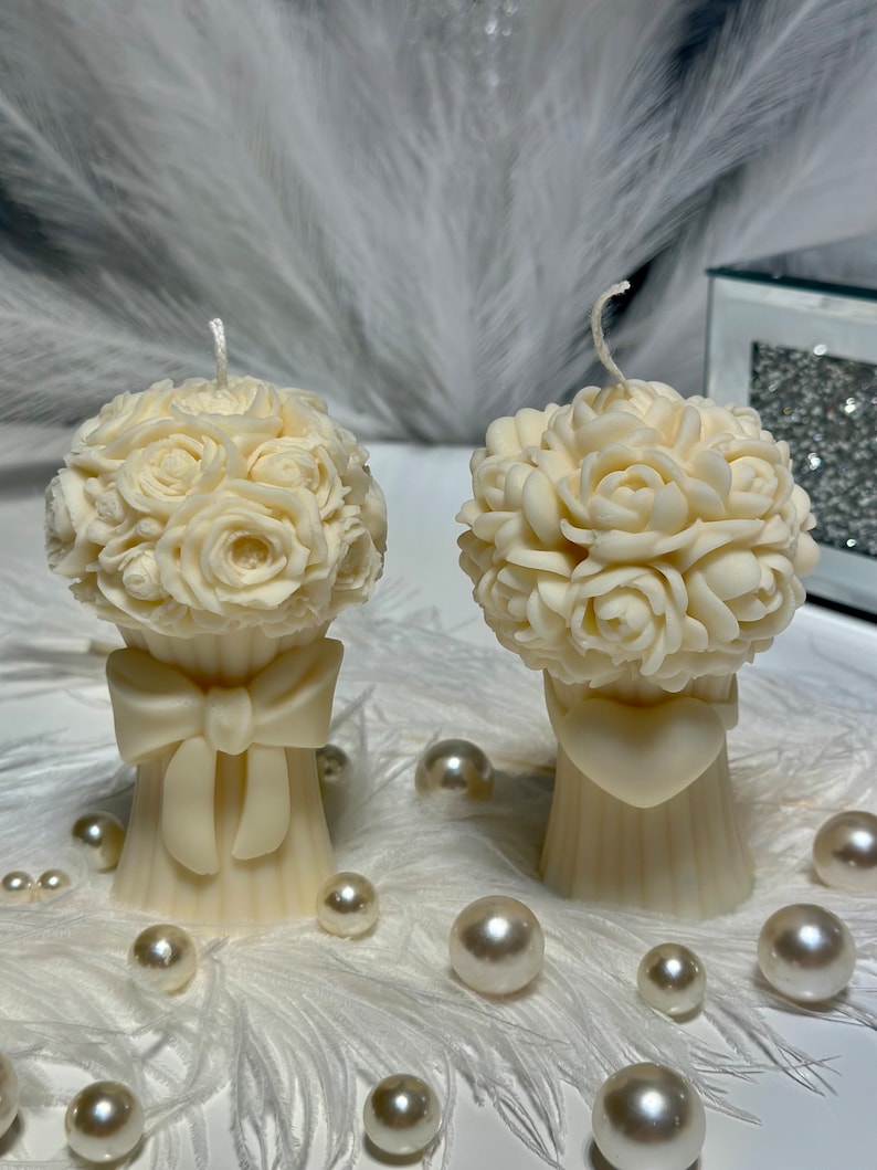 Flower Bouquet Candles - Etsy