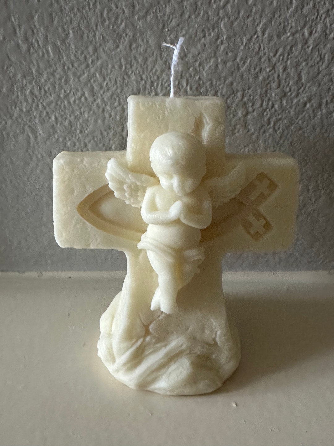 Praying Baby Angel Candle - Etsy