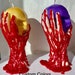 Halloween Bloody Hand Holding Skull Candle - Etsy