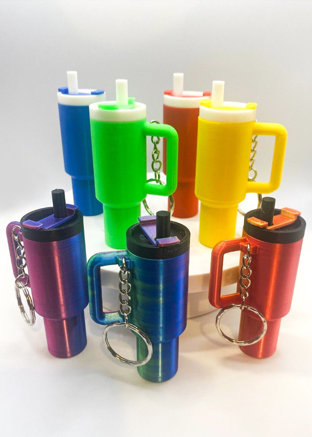 Mini Tumbler Keyring With Removable Screw Lid - Cute Pill Box - Stanley ...