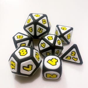 Dnd Dice Set Mario Themed - Polyhedral Dice for RPG - D4 D6 D8 D10 D ...