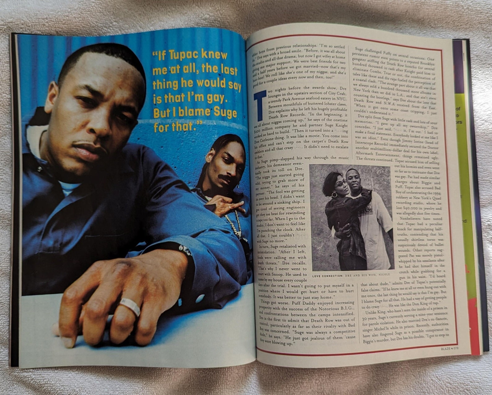 Dec/jan 2000 - Blaze Magazine - Dr. Dre and Snoop - Etsy
