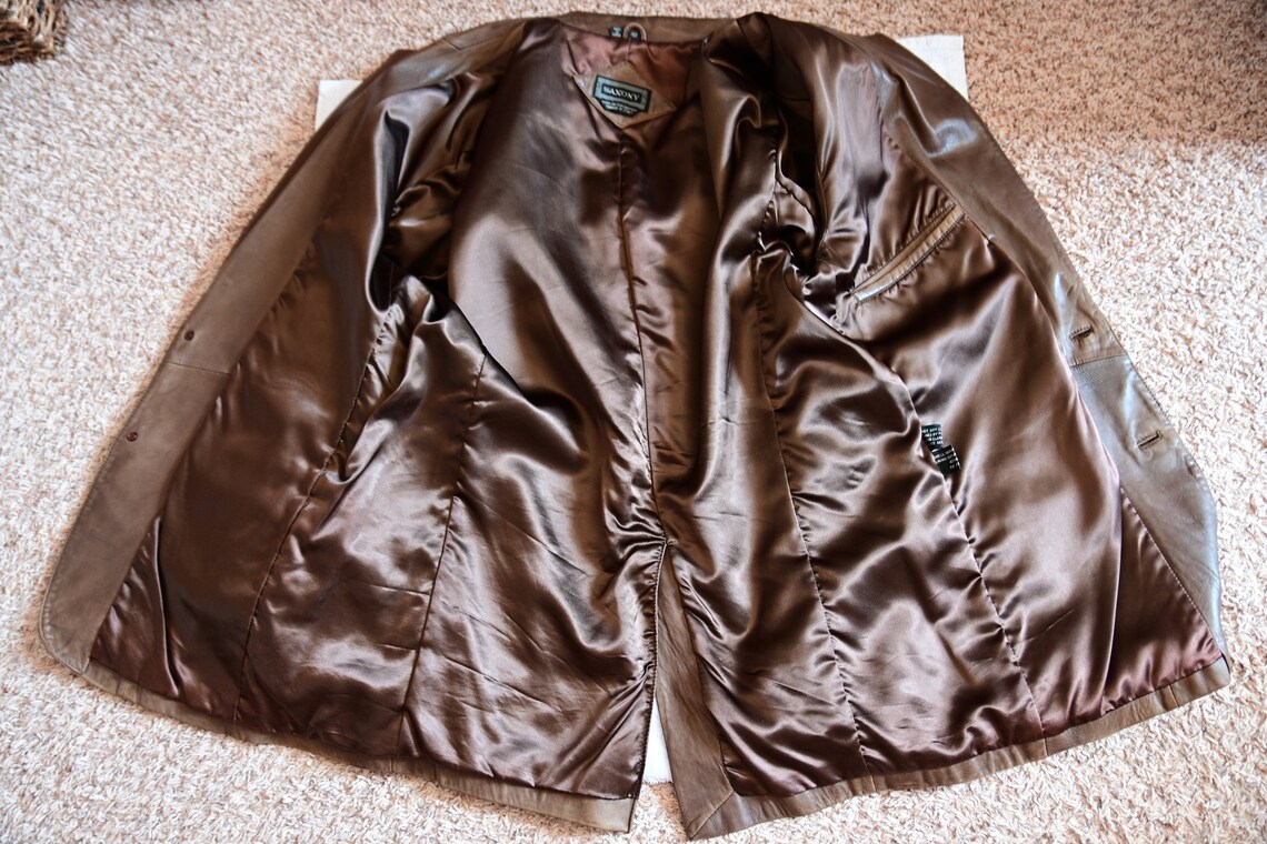 Vintage Saxony Leather Jacket - Etsy