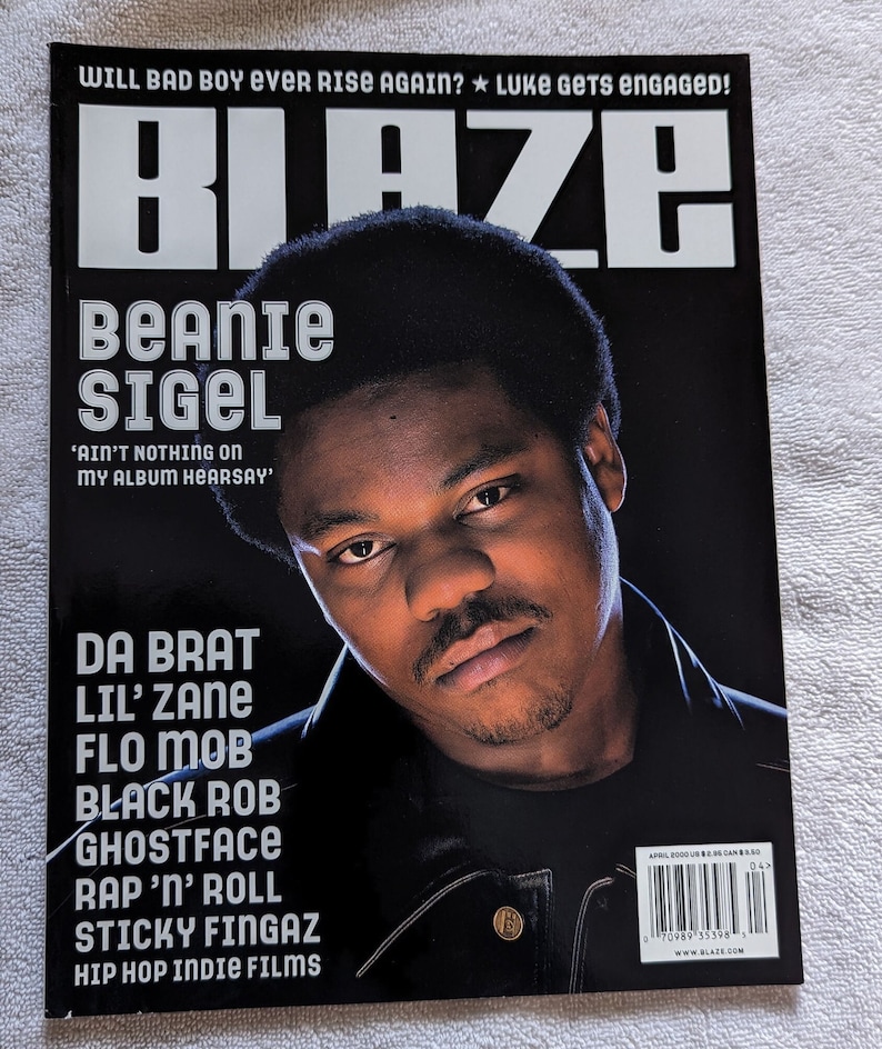 April 2000 - Blaze Magazine - Beanie Sigel - Etsy