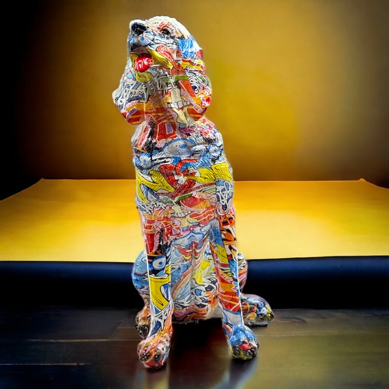Coolest Statue Dog Sculptures, Art Decor, Desktop Artwork Crafts, Resin ...