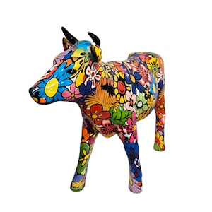 Coolest Cow Statue Sculptures, Art Decor, Desktop Artwork Crafts, Resin ...