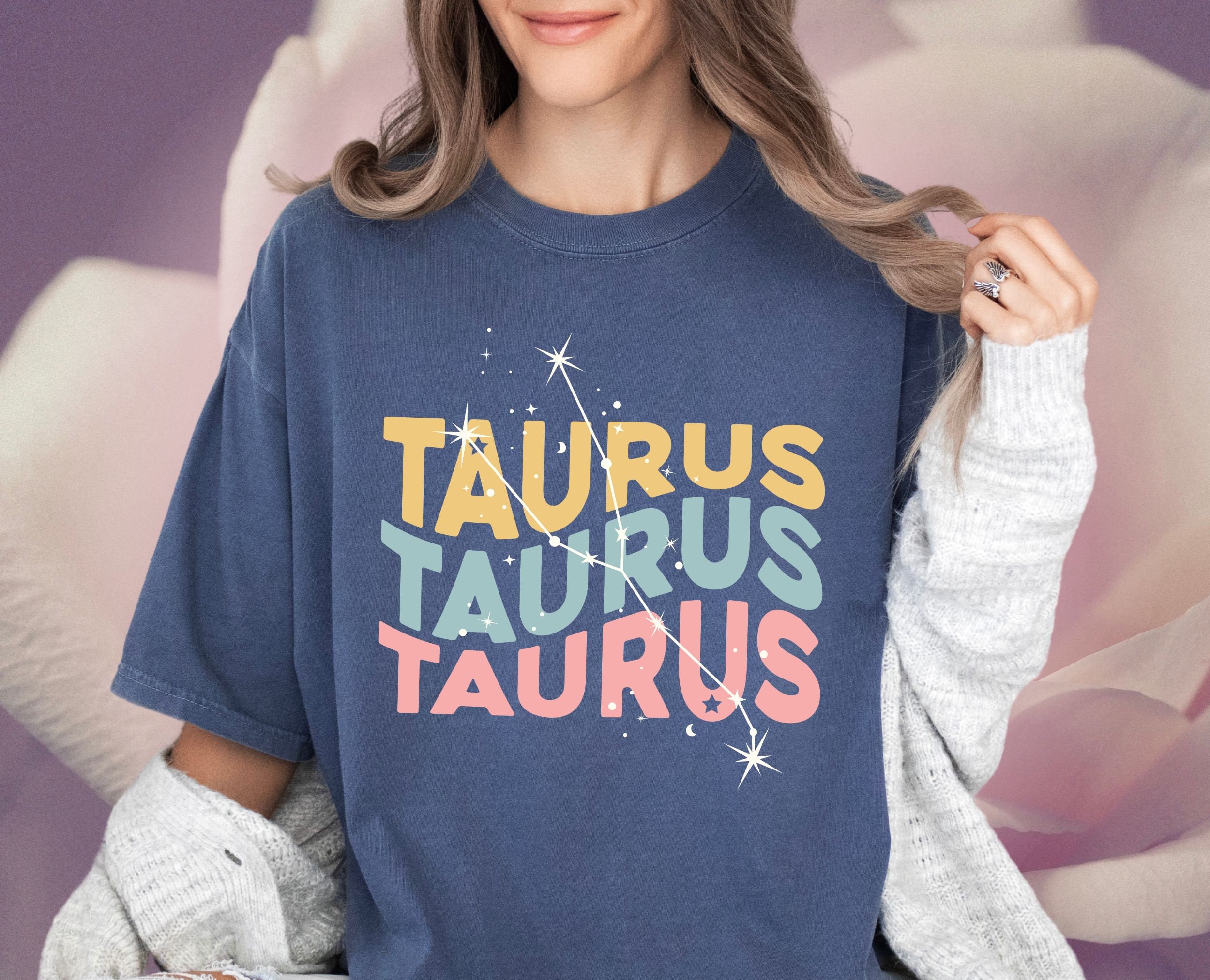 Taurus Zodiac Shirt, Astrology Birthday Gift, Celestial Tee, Horoscope ...