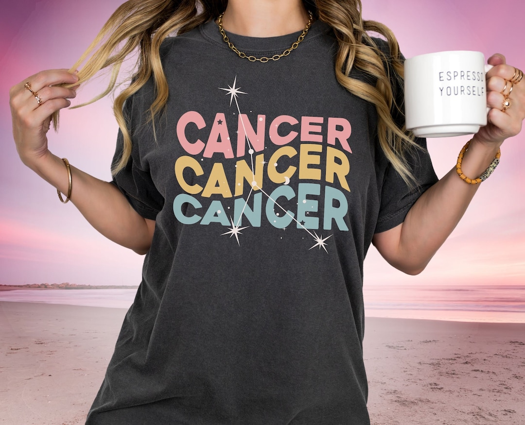 Cancer Zodiac Shirt, Astrology Birthday Gift, Celestial Tee, Horoscope ...