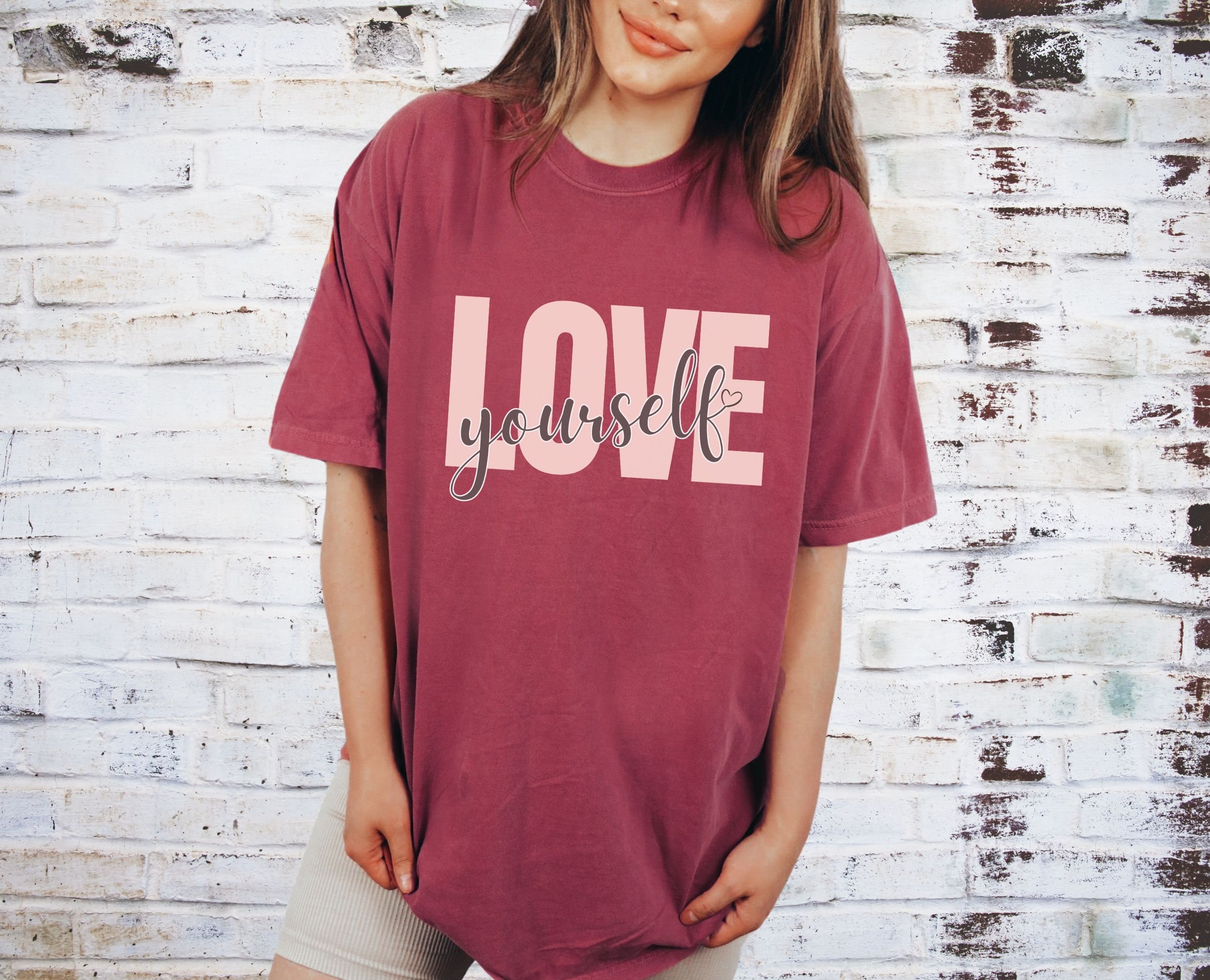 Love T-shirt, Self-love Shirt, Love Yourself Shirt, Positive Vibe Shirt ...