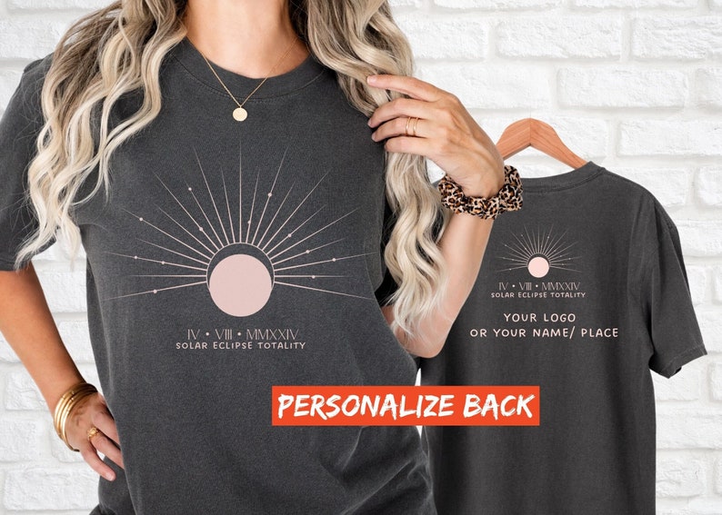 Custom Total Eclipse April 8th 2024 Shirt, American Eclipse 4.08.24 ...