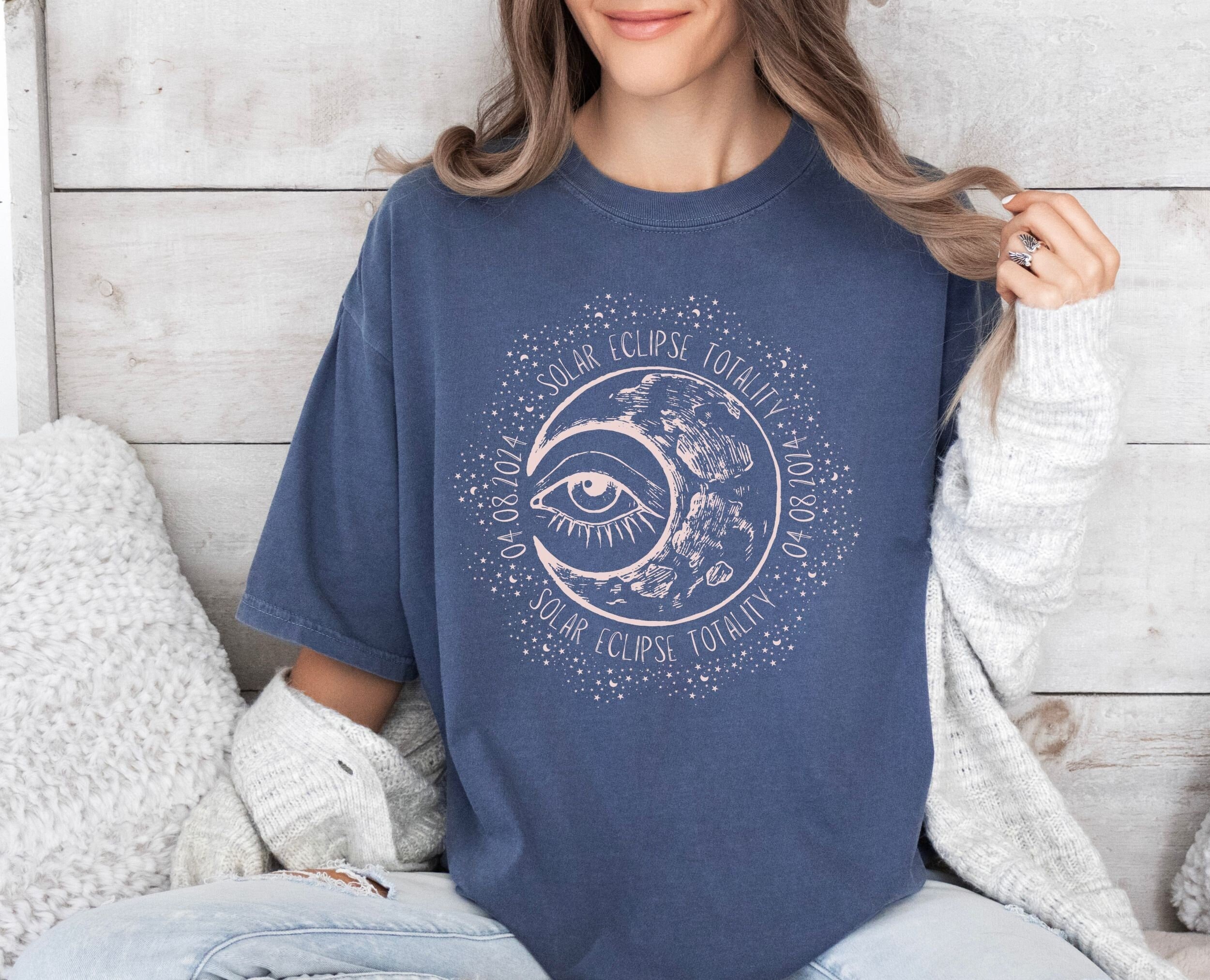 Total Eclipse April 8th 2024 Shirt, American Eclipse 4.08.24, Astronomy T-shirt Celestial Tee ...