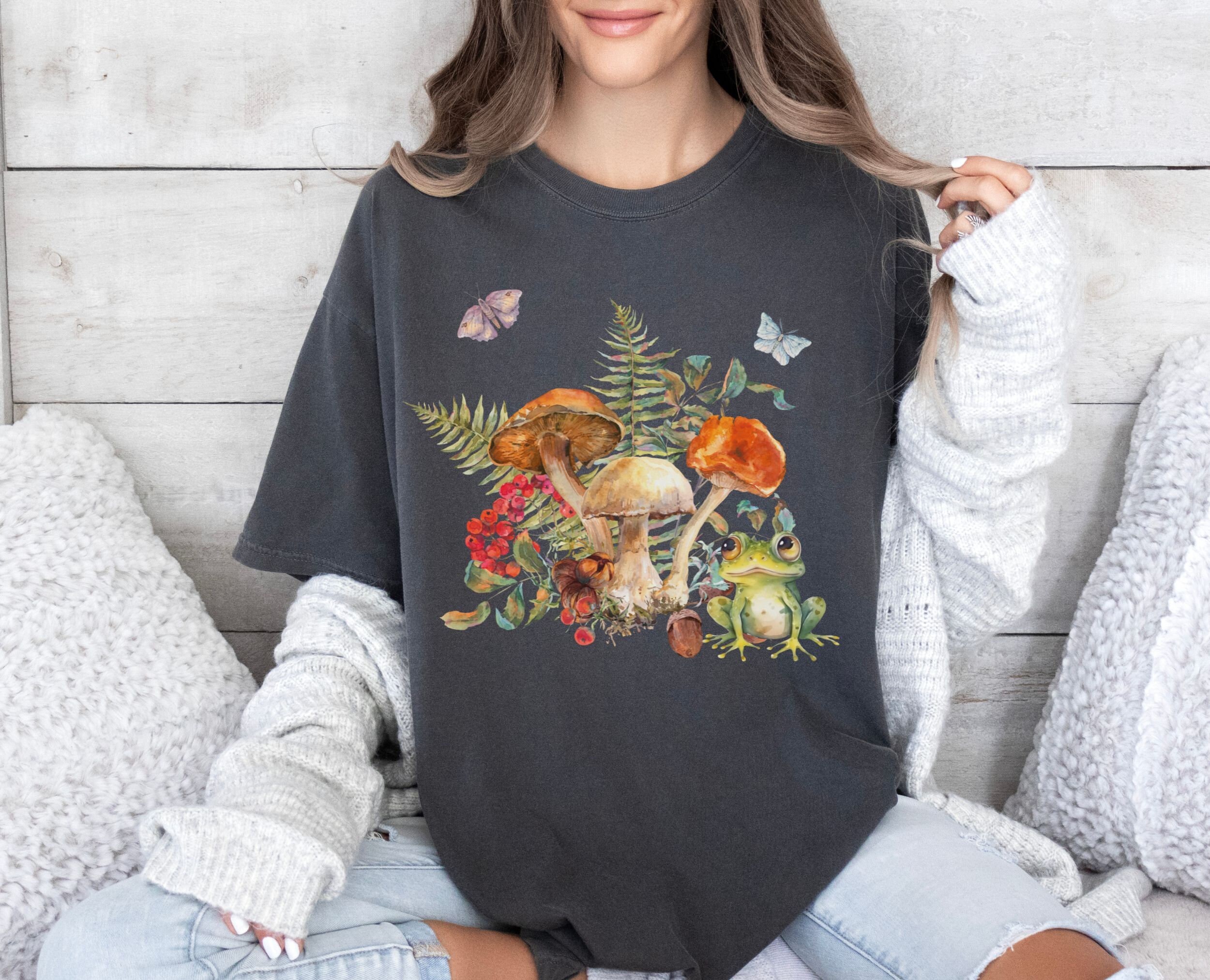 Goblincore Shirt, Mushroom T-shirt, Cottagecore T-shirt, Fairycoretee ...