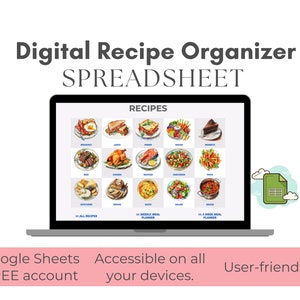 Digital Cookbook Template Blank Recipe Book Custom Cookbook Recipe ...