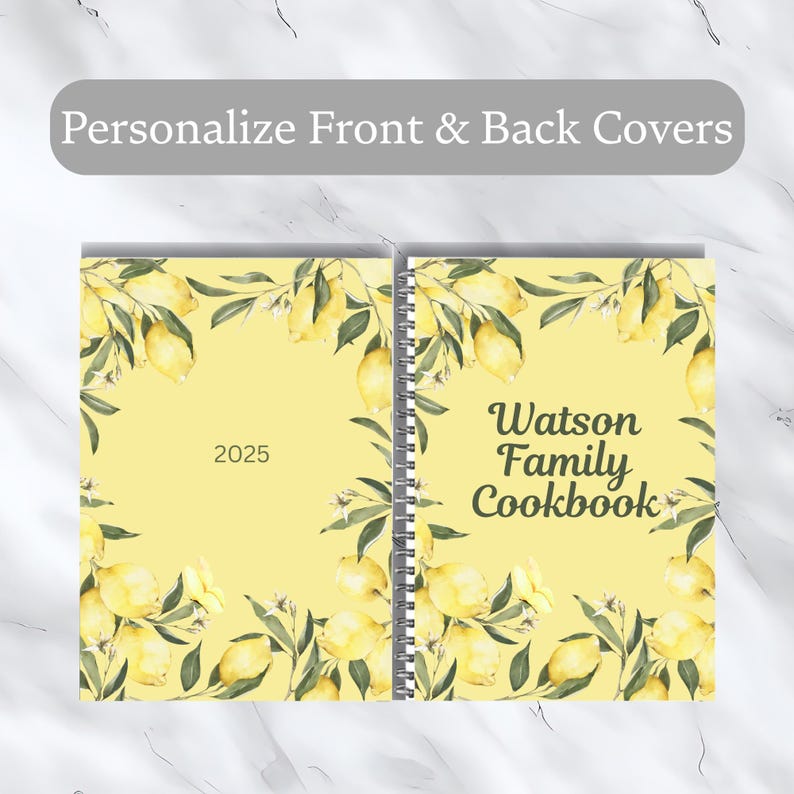 Personalized Recipe Journal, Custom Cookbook, Hostess Gift - Etsy