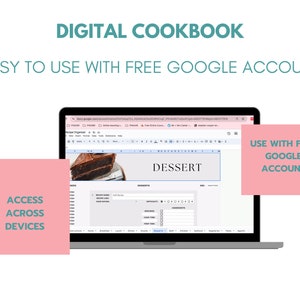 Digital Cookbook Template Blank Recipe Book Custom Cookbook Recipe ...