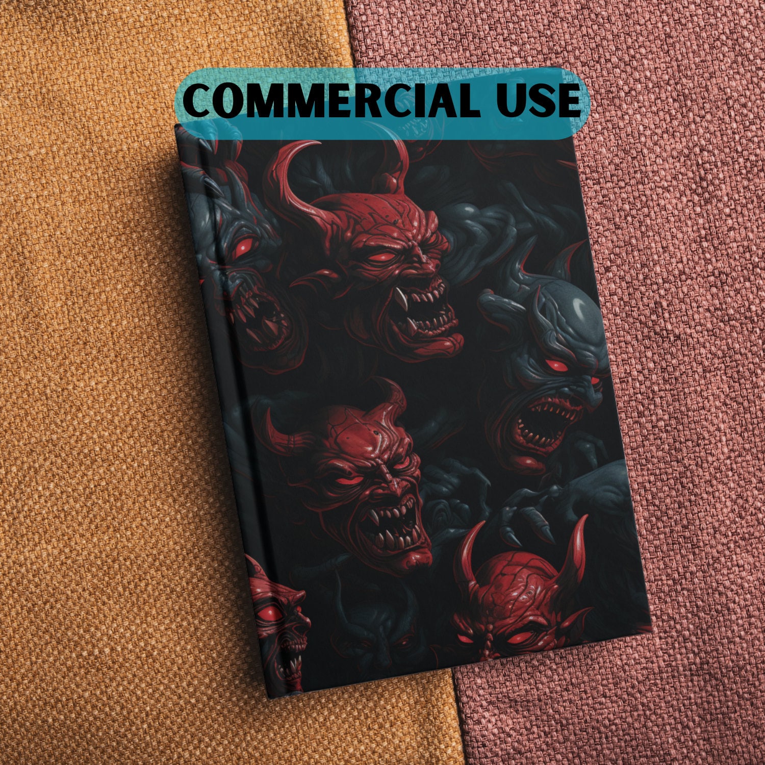 13+4 Seamless Devil and Demon Patterns, Digital Download 400 DPI ...