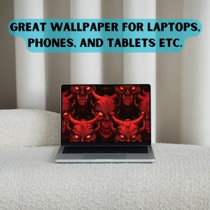 13+4 Seamless Devil and Demon Patterns, Digital Download 400 DPI ...