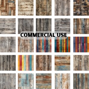 108 + 10 Seamless Wooden Plank Patterns, Wooden Textures, Rustic Wood ...