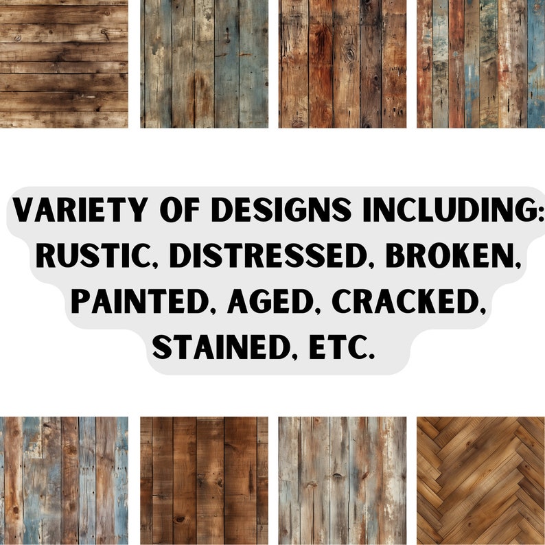 108 + 10 Seamless Wooden Plank Patterns, Wooden Textures, Rustic Wood ...