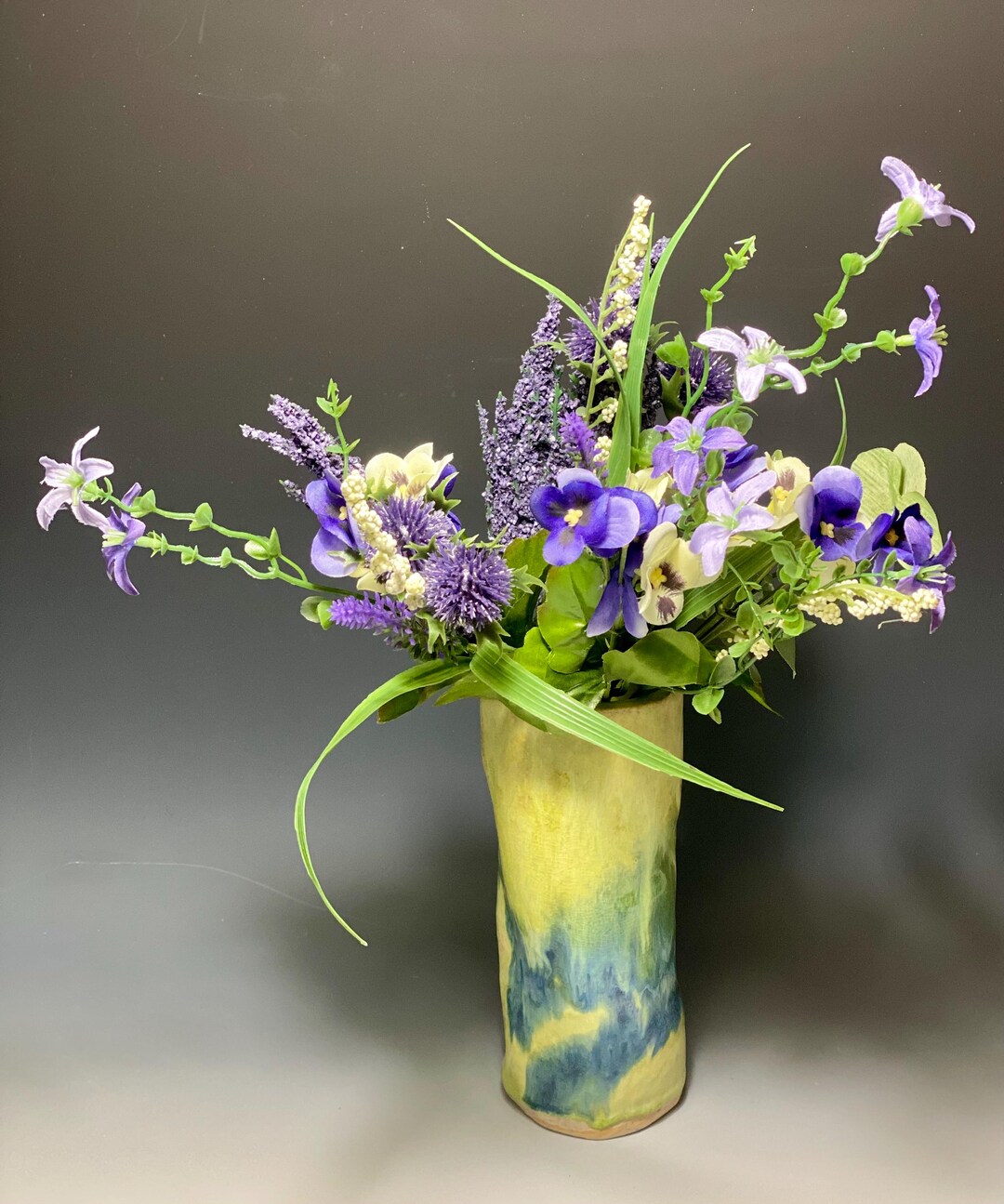 Handmade 7.75" Ceramic Vase, Rustic Opalescence, Unique Pottery Decor ...