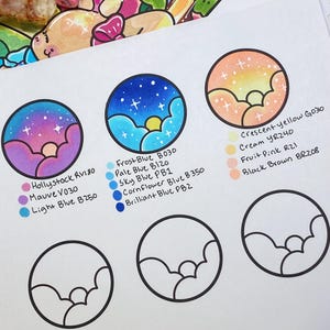 Marker Practice Sheets: Color Swatches & Blending Squares (digital ...