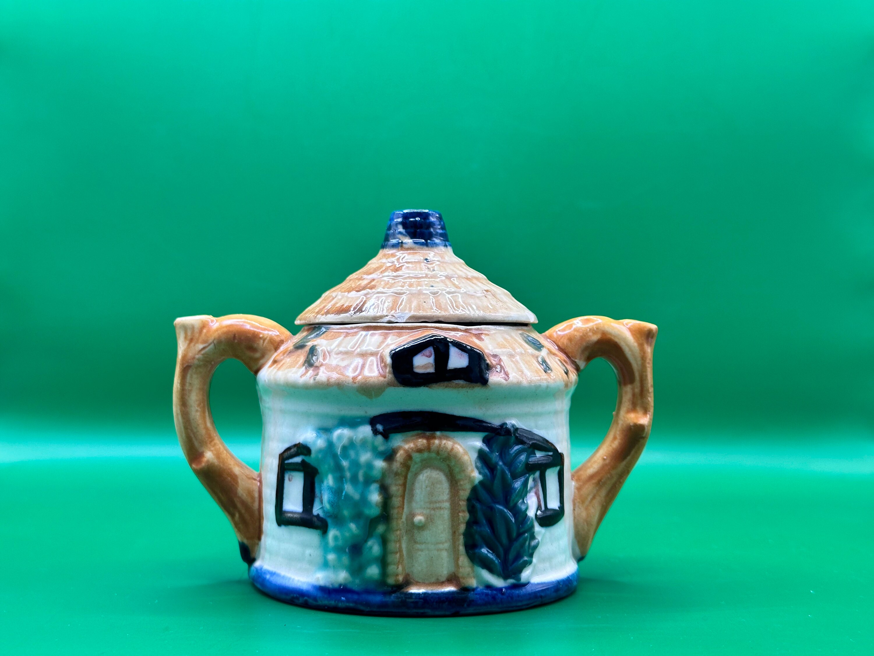 Three Piece Vintage Cottage Ware Tea Set With Tea Pot and Cream and ...