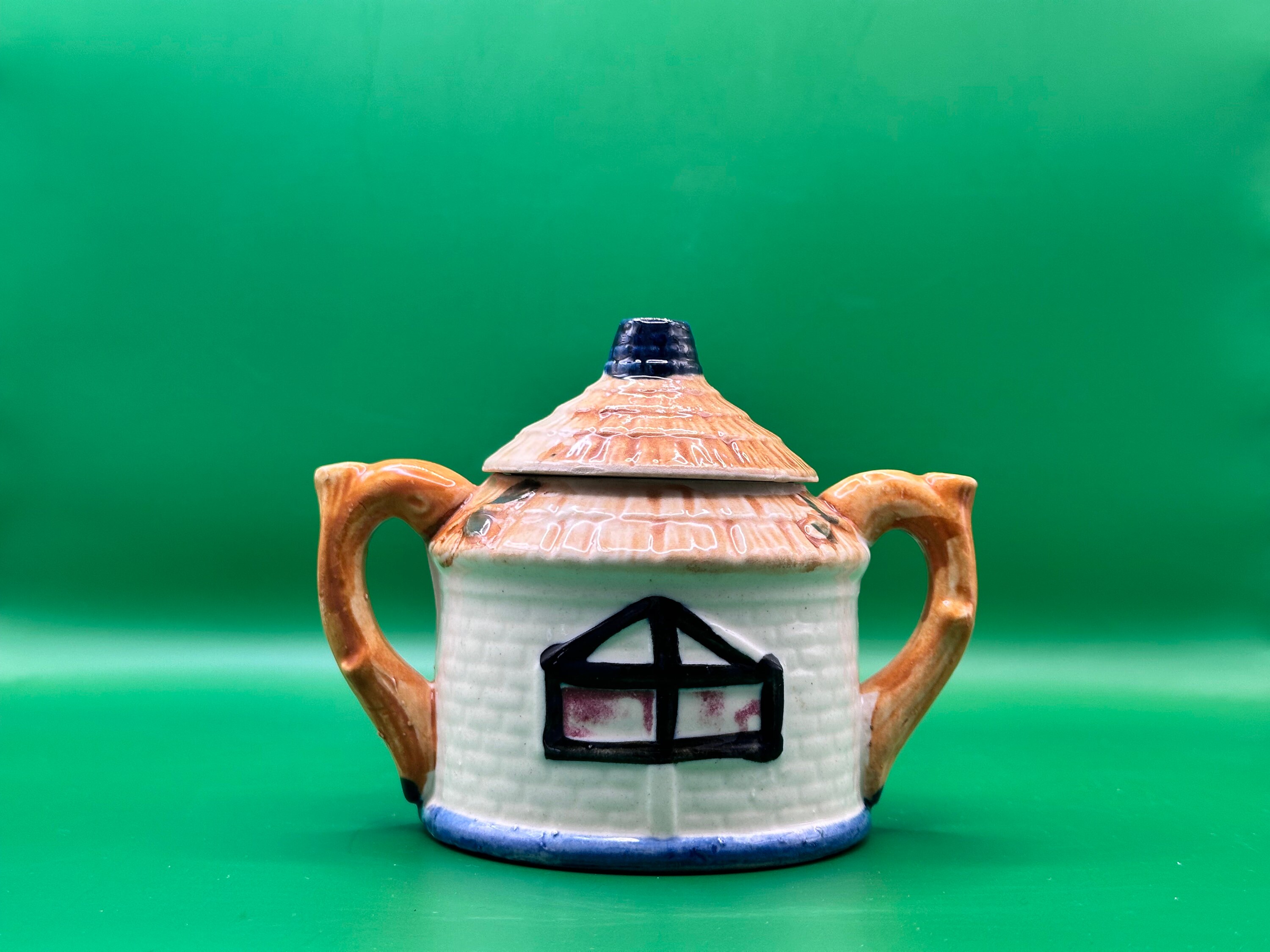 Three Piece Vintage Cottage Ware Tea Set With Tea Pot and Cream and ...