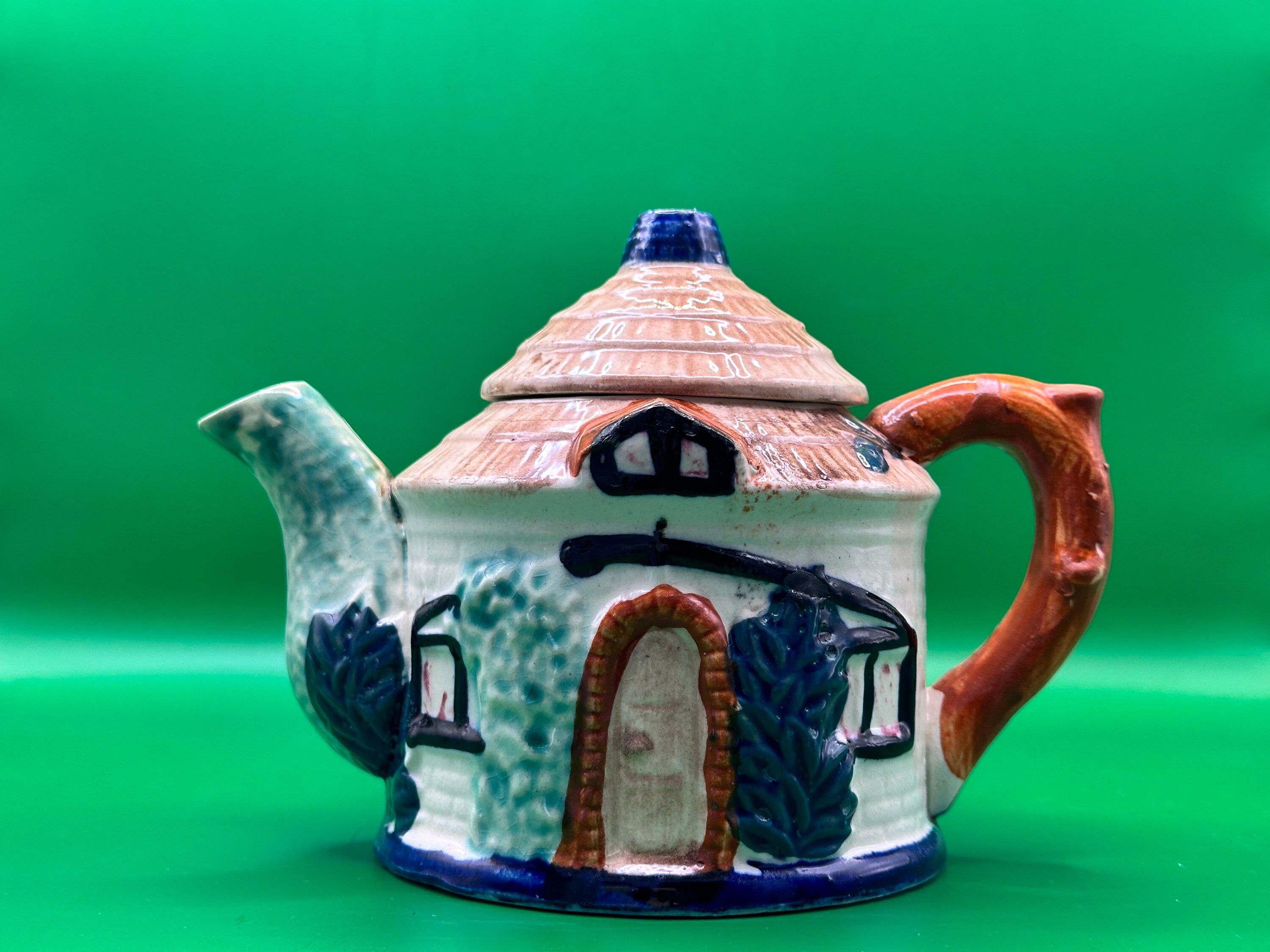 Three Piece Vintage Cottage Ware Tea Set With Tea Pot and Cream and ...