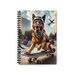 Radical Paws Skateboarding Pup on the Ramp: Spiral Notebook Ruled Line ...