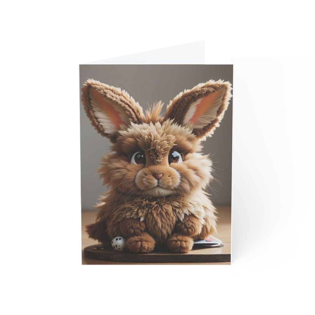 Adorable Brown Bunny Greeting Cards (1, 10, 30, and 50pcs) - Etsy