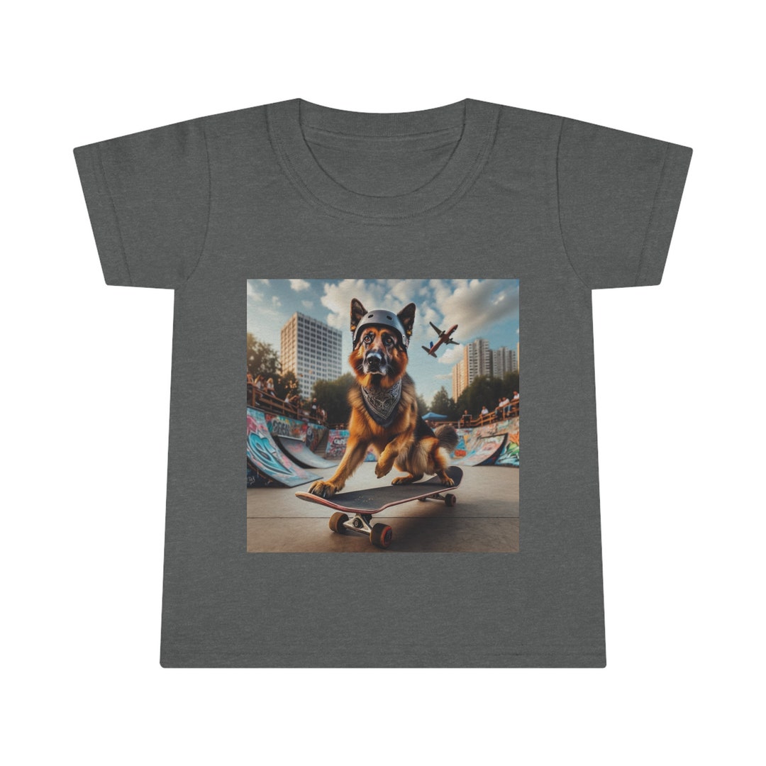Radical Paws Skateboarding Pup on the Ramp: Toddler T-shirt - Etsy