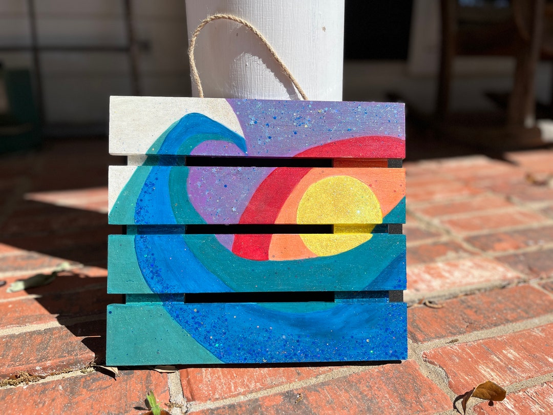 Hand Painted Wooden Pallet Art Work - Etsy