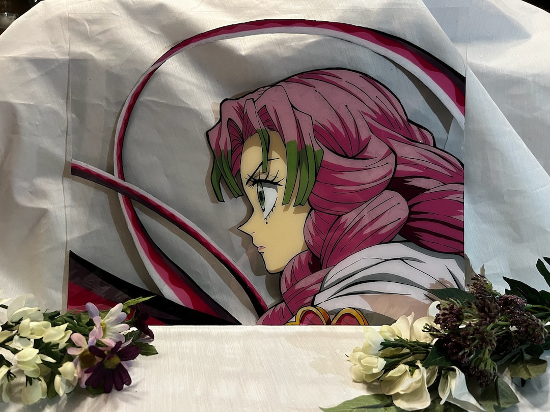 14x11 Acrylic Painting Plexiglass Anime 2A - Etsy