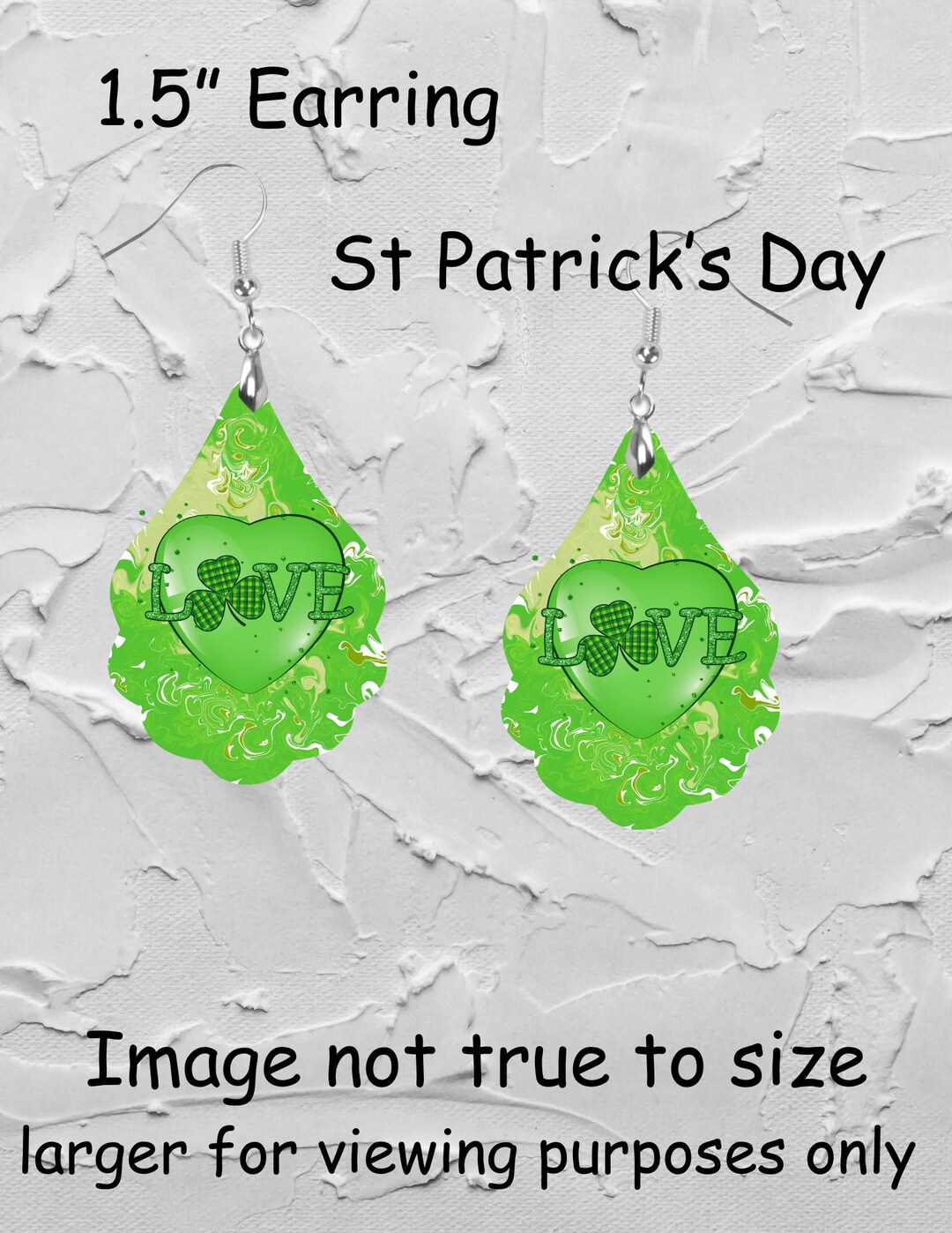 St Patrick's Day Hand Drawn Swirl Design With a Love Heart Image on Top ...