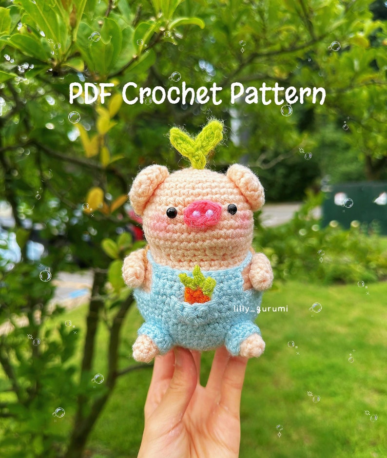 Piko the Farmer Pig - PDF Crochet Pattern - Etsy