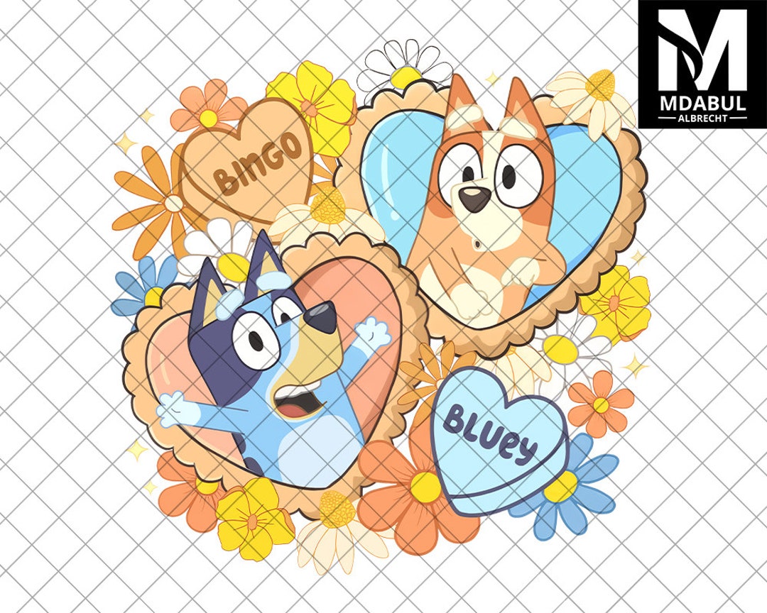 Bluey and Bingo Heart Png Bluey Png Bluey Family Png Bluey - Etsy New ...