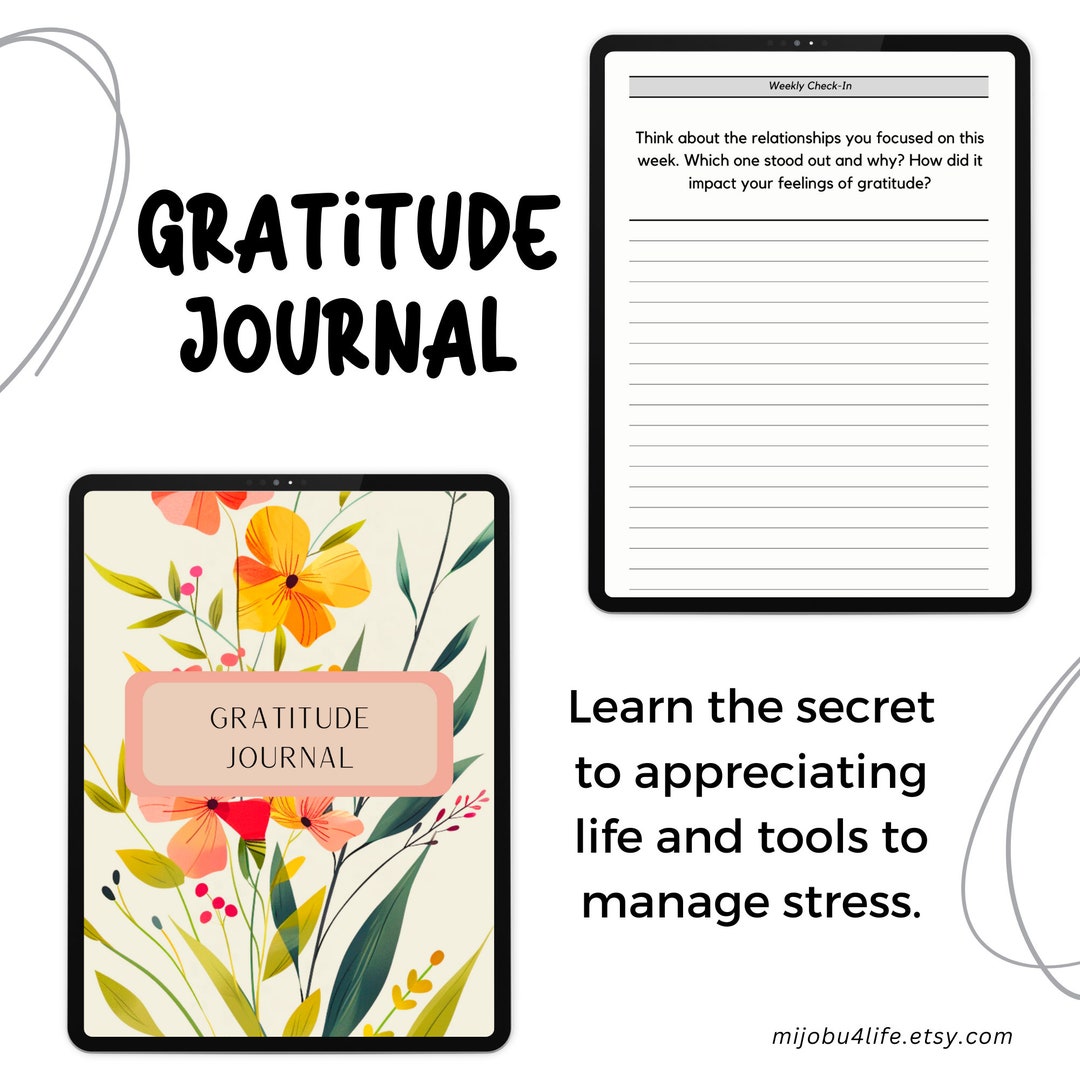 Digital Gratitude Journal - Printable or Use in Good Notes - iPad ...