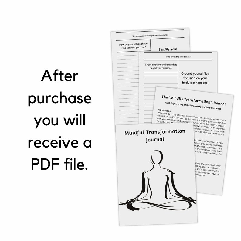 Mindful Journal for Digital Download Printable Use With Goodnotes and ...