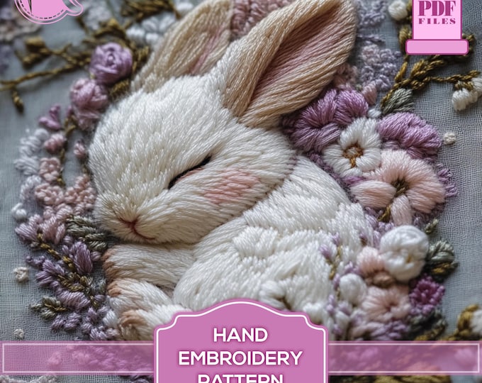 Floral Window Embroidery Pattern: Beginner DIY Design, Printable ...