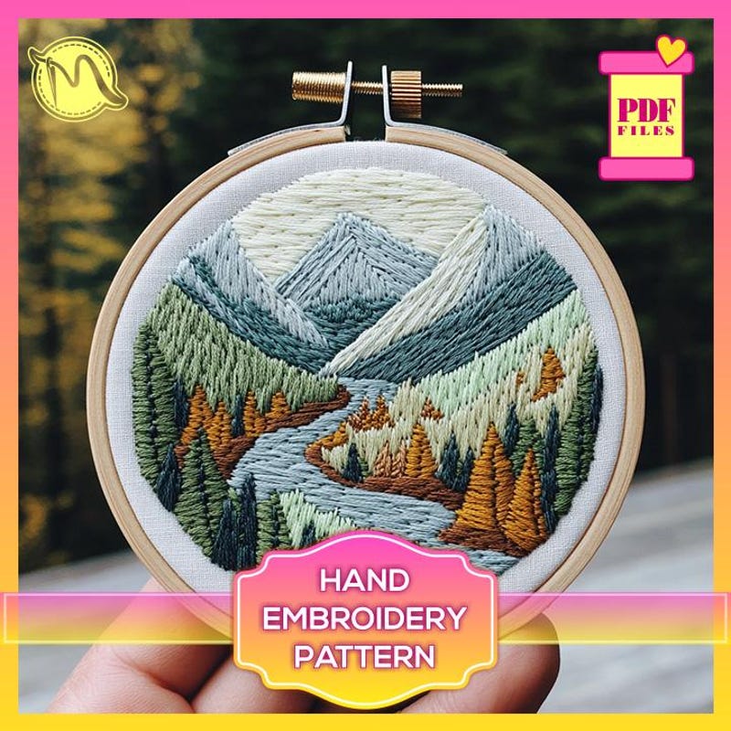 Embroidery Landscape - Etsy