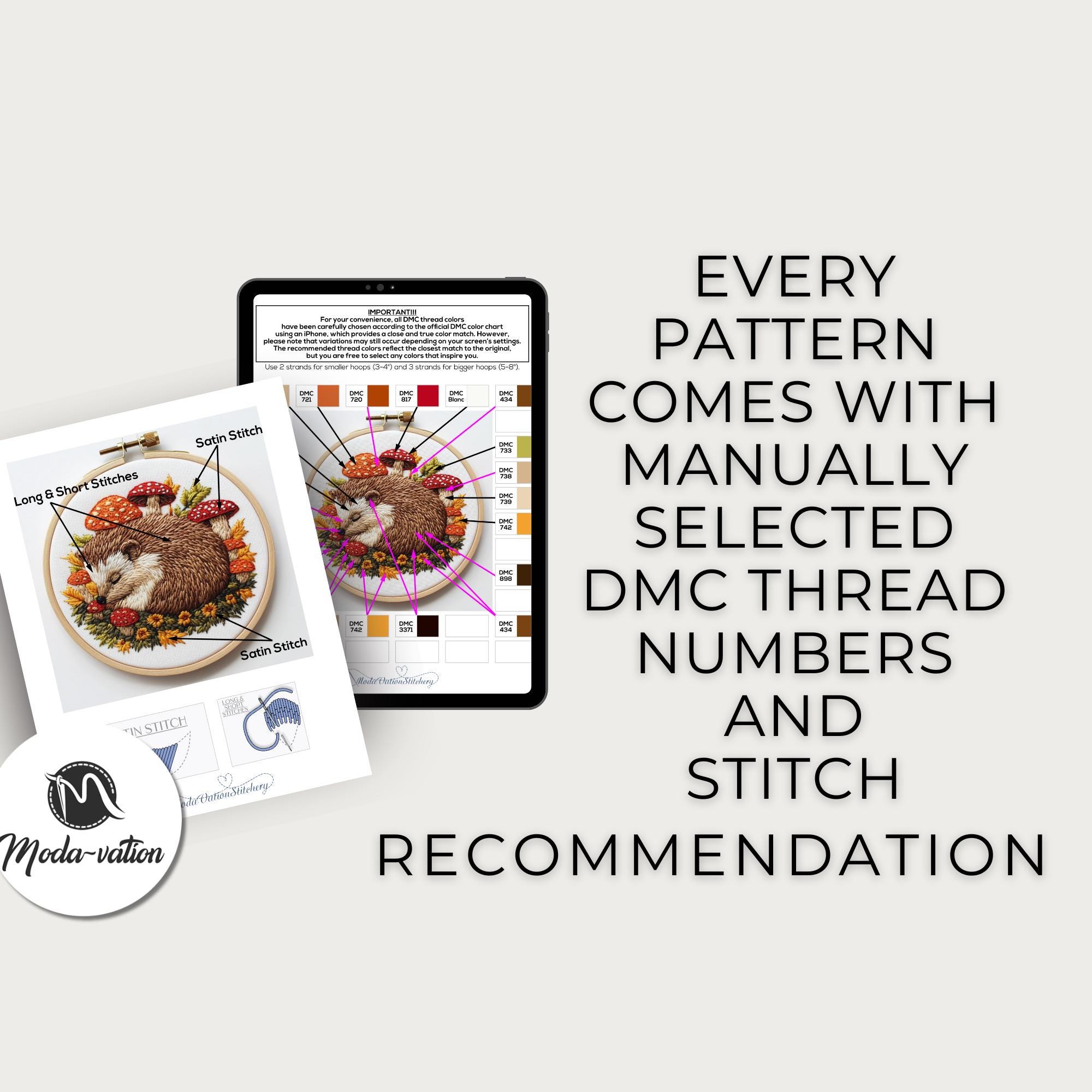 Floral Tree Embroidery Pattern Whimsical Blossom Tree Design. Satin ...