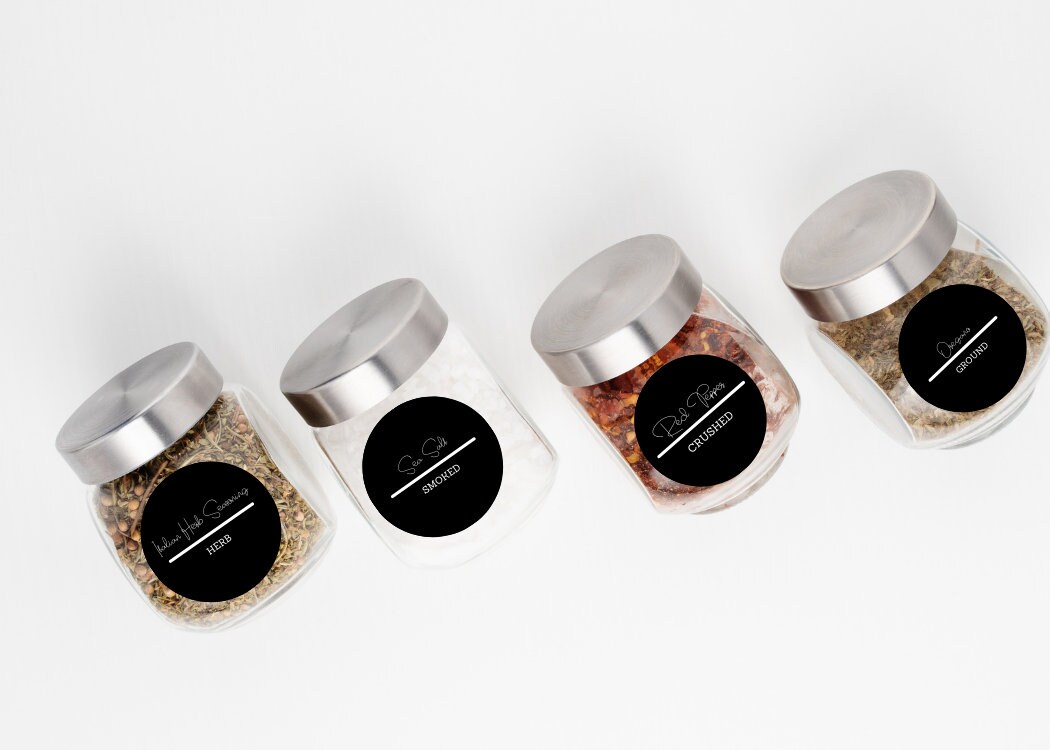 Two Seasoning Labels Editable Label Bundle 48 Printable - Etsy