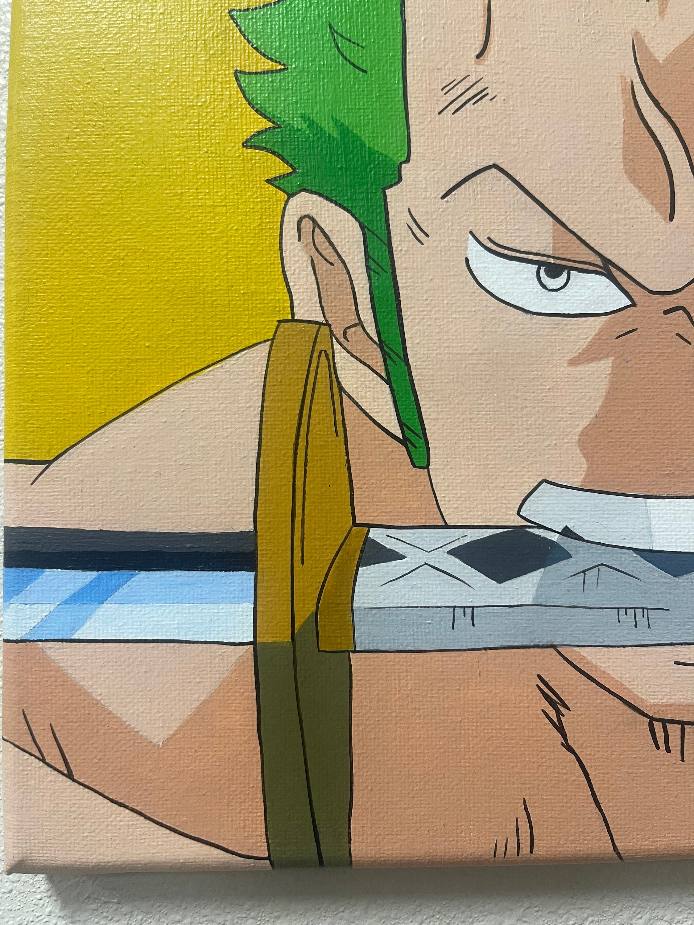 Zoro One Piece Painting - Etsy