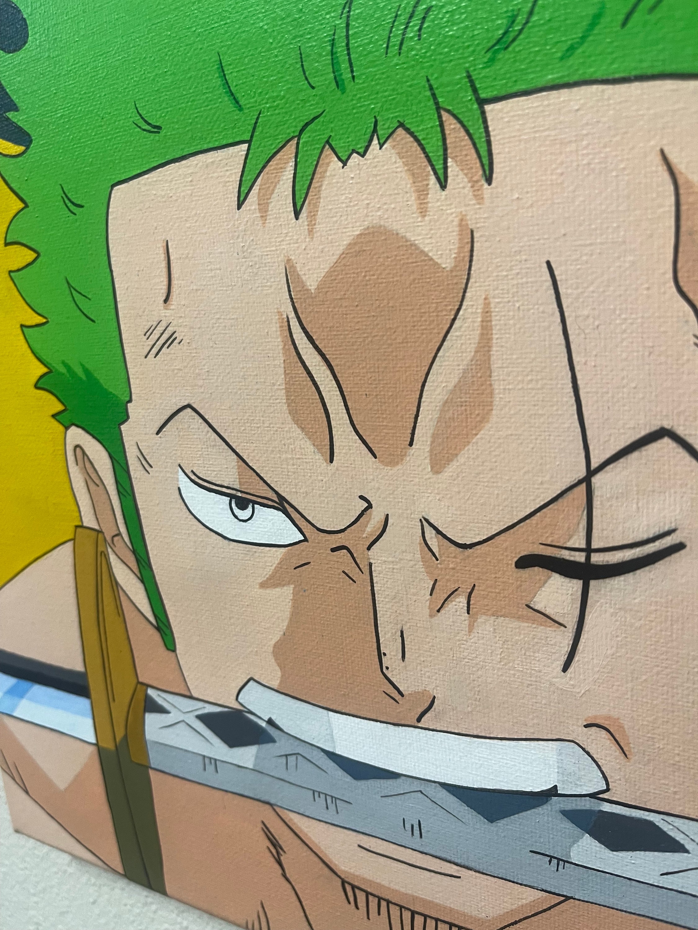 Zoro One Piece Painting - Etsy