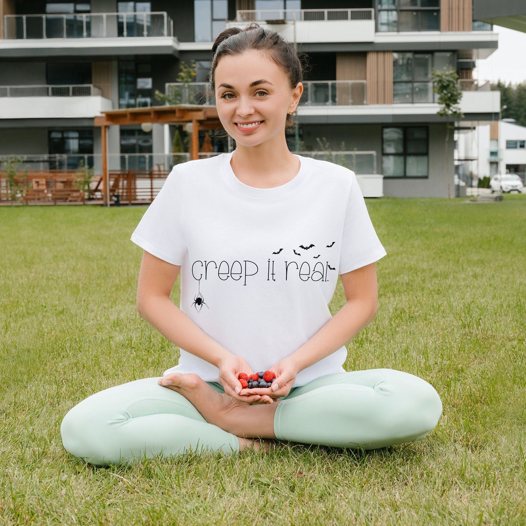 Cute creep It Real Tee Spiders and Bats Trick or - Etsy